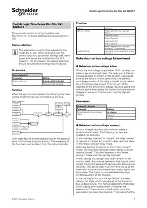 SpaceLogic KNX- Switch actuator REG-K/x230/16 with manual mode - ETS ...