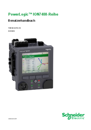 PowerLogic ION7400 series User Manual DE | Schneider Electric