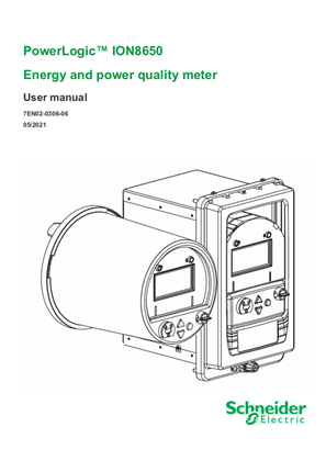 PowerLogic ION8650 user manual | Schneider Electric