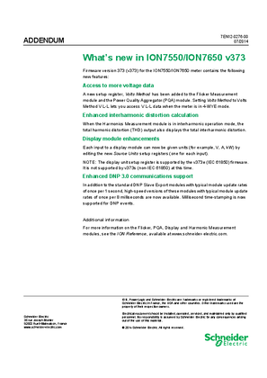 What's new in PowerLogic ION7550/ION7650 v373 User guide | Schneider ...