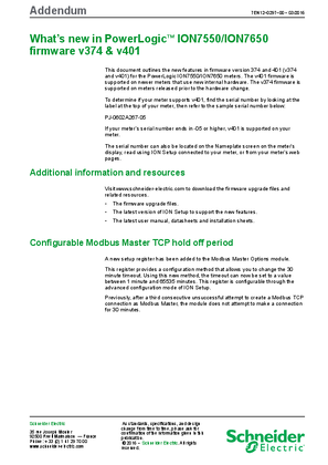 What's new in PowerLogic ION7550/ION7650 firmware version 374 & 401 ...