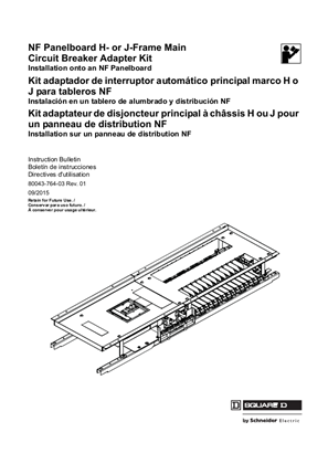 NF Panelboard H- or J-Frame Main Circuit Breaker and Adapter Kit ...