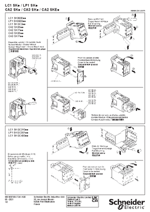 TeSys SK - LC1/LP1SK - CA2/CA3SK Mini contactors and auxiliary ...