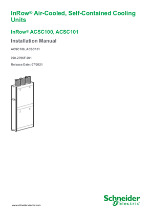 InRow® Air-Cooled, Self-Contained Cooling Units InRow® SC | Schneider ...