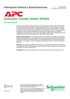 Interruptor de Transferencia Automática (Automatic Transfer Switch ...