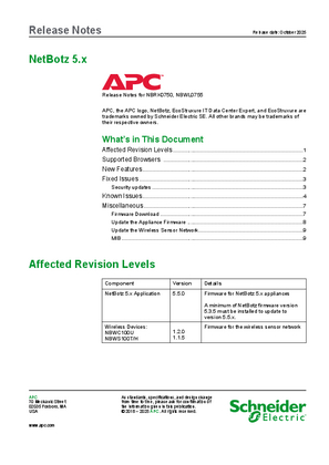 Release Notes - NetBotz 5, v5.3.5 Guía de usuario | Descargas Schneider ...
