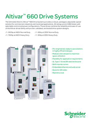 Altivar 660 (ATV660) Drives Systems Brochure | Schneider Electric