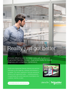 EcoStruxure Augmented Operator Advisor Brochure | Schneider Electric USA