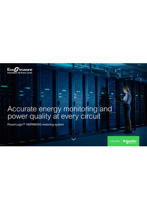 PowerLogic™ HDPM6000 metering system | Schneider Electric