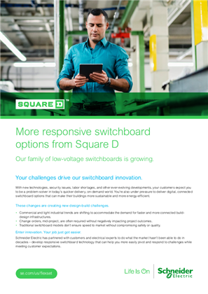 More responsive switchboard options from Square D | Schneider Electric