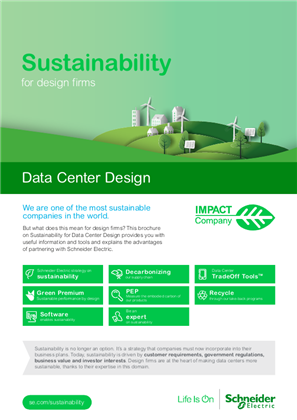 Sustainability for Data Center Design Firms | Schneider Electric