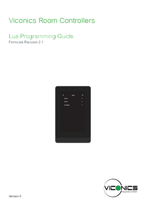 Viconics Room Controller SXWTRCn500 Lua Programming Guide | Schneider ...