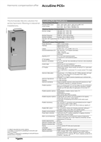 AccuSine PCS+ Data and Specifications Sheet | Schneider Electric