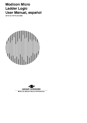 Modicon Micro Ladder Logic Guia do utilizador | Schneider Electric