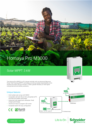 Homaya Pro MPPT 3000 Flyer | Schneider Electric