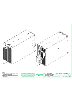 APC_SmartUps_Drawing_EN Technical Drawing | 슈나이더 일렉트릭