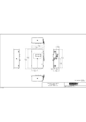 VH364NDSGL, HDSS TYPE4X 600V 200 AMP 3 POLE Fuse | Schneider Electric