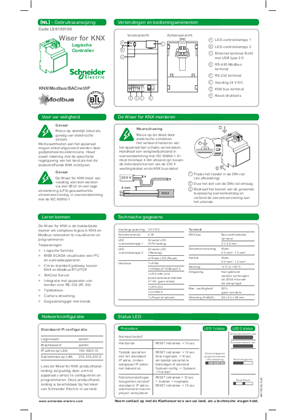Gebruiksaanwijzing - Wiser for KNX (LSS100100) Instructieblad ...