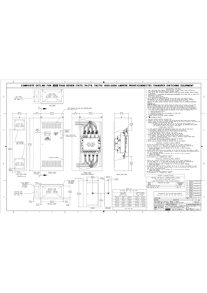 Outline Drawing | ASCO 7000 SERIES Transfer Switch (ATS/ACTS/ADTS ...
