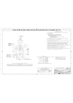 Outline Drawing | ASCO 200 SERIES Transfer Switch (ATS/NTS) | 260 - 400 ...