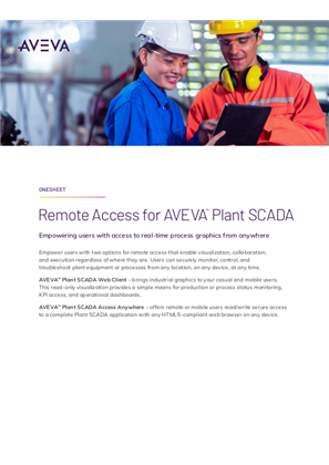 Remote Access for AVEVA™ Plant SCADA - Flyer | Schneider Electric