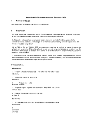 Accusine Especificaciones para ofertar | Schneider Electric