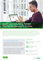 EcoStruxure Building Advisor: The Facility Manager’s Toolbox ...