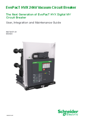 BQT34371_EvoPacT HVX 24kV Vacuum Circuit Breaker Manual | Schneider ...
