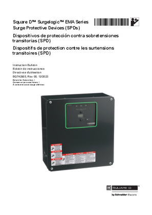 Square D™ Surgelogic™ EMA Series Surge Protective Devices (SPDs ...