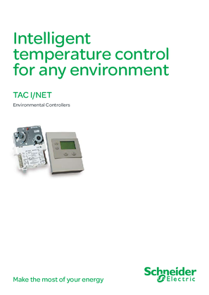 TAC I/NET Environmental Controllers Brochure | Schneider Electric