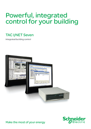 TAC I/NET Seven Integrated Building Control Brochure | Schneider Electric