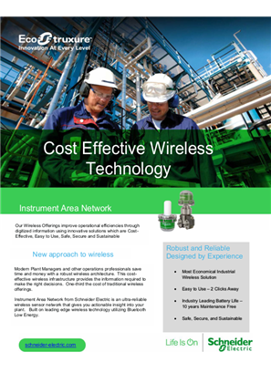 Cost Effective Wireless Technology - Instrument Area Network ...