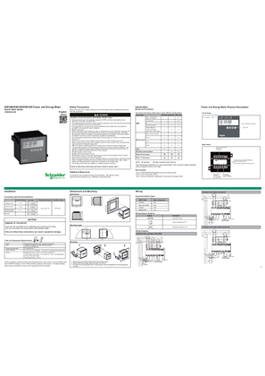 EM1000/EM1200/EM1220 Series Quick Start Guide | Schneider Electric