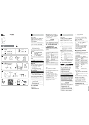 Wiser Micro Module Dimmer-Instruction sheet | Schneider Electric