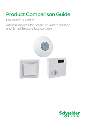 EnOcean 868MHz Wireless Devices Comparison Guide Guía de usuario ...