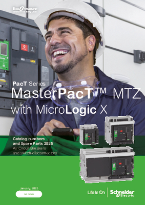 MasterPact MTZ Catalog numbers and spare parts 2022 Air circuit ...