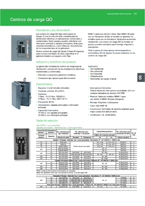 Catálogo Centros de carga QO | Schneider Electric