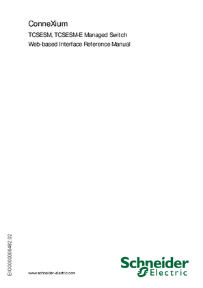 Connexium Managed Switch Web Based Interface Manual V2 Guía de usuario | Descargas Schneider ...