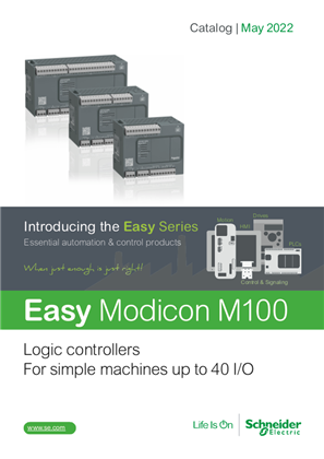 Easy Modicon M100 Logic controller for simple machines up to 40 IO ...