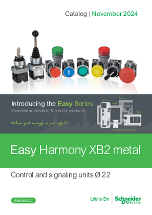 Easy Harmony XB2 metal Control and signaling units Ø 22 catalog English ...