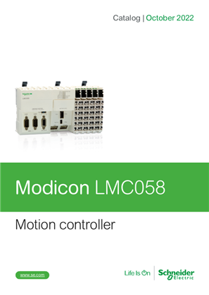 Catalog Modicon LMC058 Motion controllers for coordinated, synchronised and interpolated motion ...