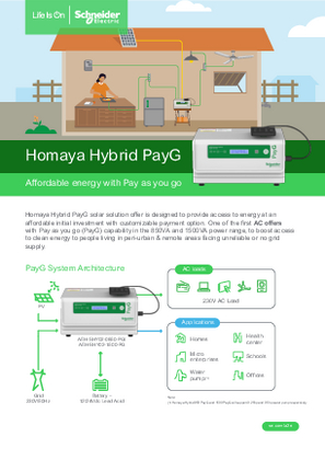 DIGITAL_Homaya Hybrid PAYG Flyer | Schneider Electric