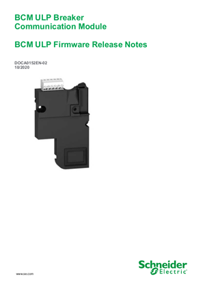 BCM ULP Breaker Communication Module - Firmware Release Notes ...
