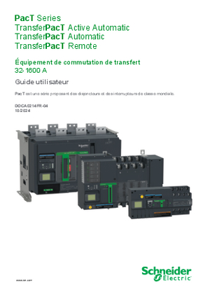 TransferPacT Active Automatic/Automatic Commutateur de transfert Guide ...