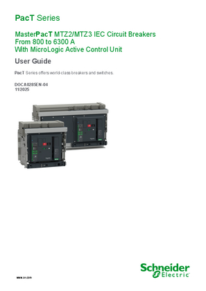 MasterPacT MTZ2/MTZ3 IEC Circuit Breakers With MicroLogic Active ...
