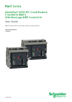 MasterPacT MTZ2 IEC Circuit Breakers From 800 to 4000 A With MicroLogic ...