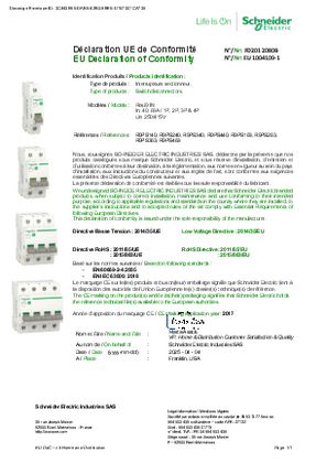 EU Declaration of Conformity Schneider Electric Conformiteitsverklaring ...