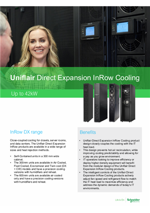 Uniflair Direct Expansion InRow Cooling_Family Brochure_EN | Schneider ...