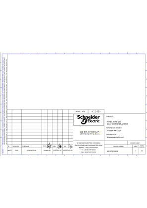 Technical Drawing Incoming LBS SM6 IM Man 630A, Amperemeter 50/5 A, use CIT manual mechanism - F ...