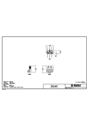 Terminal Block Section 9080 GK6 Technical Drawing | Schneider Electric